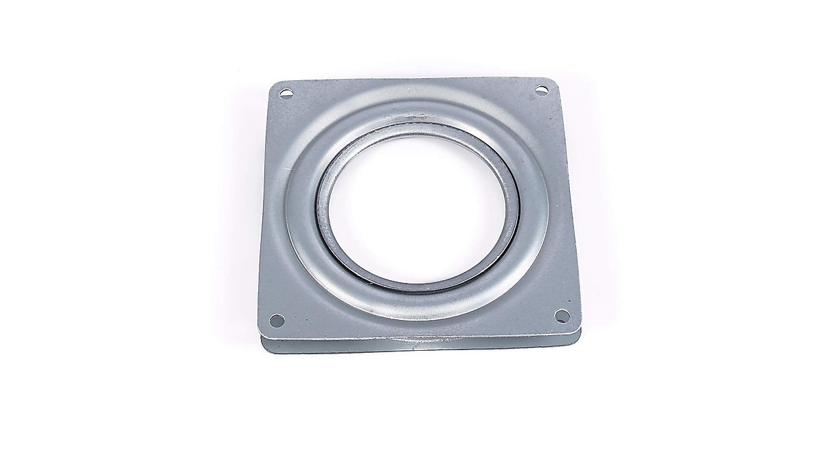 Gorgeri 4-inch Galvanized Steel Swivel Plate for Rotating Displays