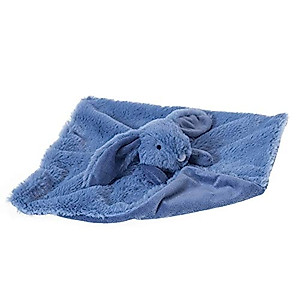Apricot Lamb Stuffed Animals Navy Blue Bunny Rabbit Security Blanket Infant Nursery Character Blanket Luxury Snuggler Plush Baby Lovey(Navy Blue Bunny, 13 Inches)