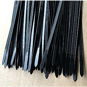 NewNewStar 14.6" 100Pack Heavy Duty Nylon Cable Zip Ties, 50 lb Test, 4.8mm Wide and 370mm Long (Black)