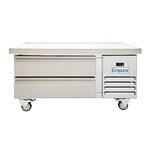 Empura 50" Two-Drawer Chef Base | Self-Contained Undercounter Refrigerated Equipment Stand for Restaurant Cafeteria Worktop | 880 lb Capacity | 50"W x 31.9"D x 26"H, Stainless Steel, 115v, NSF