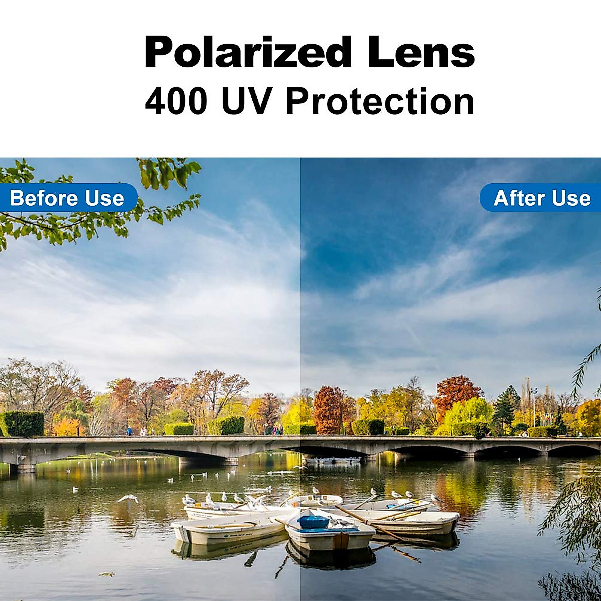 ROCKBROS Polarized Sunglasses for Men Women UV Protection Cycling Sunglasses Sport Glasses