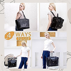 miss fong Diaper Bag Tote Leather Diaper Bag Backpack, Large Capacity Mommy Bag with Changing Pad,Mini Diaper Bag, Diaper Bag Bundle