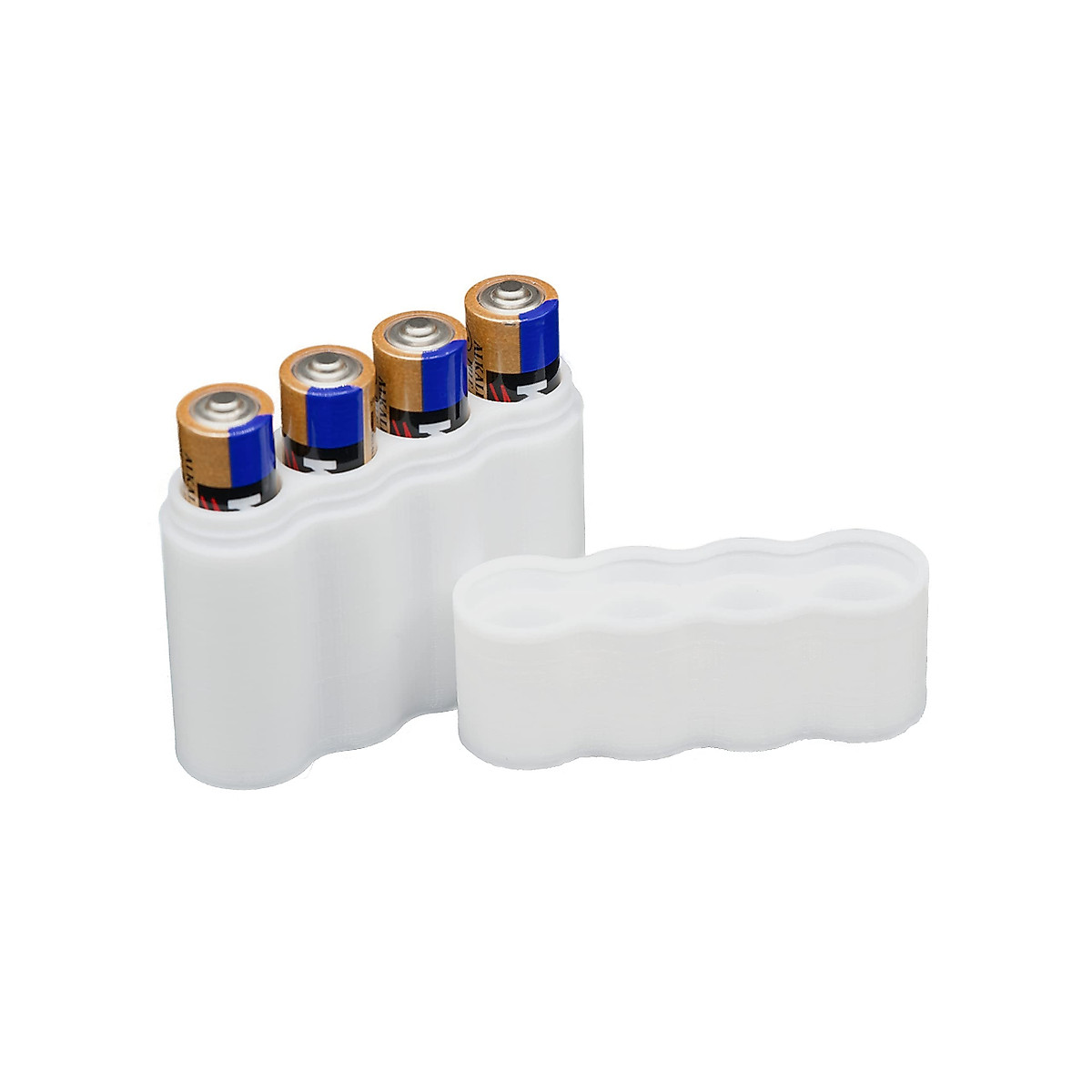 Protect Your Power - Slimline AAA Battery Case, Soft Durable material - Pack of 2 (Holds 4 Batteries)