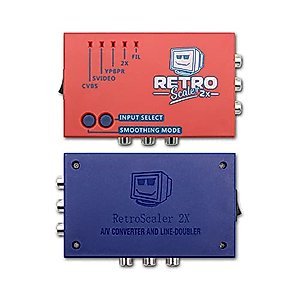 Kacenray A/V to HDMI Converter and Line Doubler for Retro Game Console PS2 / N64 / NES/Dreamcast/Saturn / MD1 / MD2