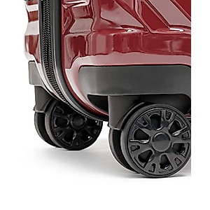 Karl Lagerfeld Paris Women's Suitcase Spinner Wheels Hardside, Burgundy, One Size