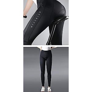 Mysenlan Women's Cycling Pants 3D Padded Bike Tights Long Compression Bicycle Pants Trousers