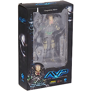 Hiya Toys Alien vs. Predator: Final Battle Damage Scar Predator 1:18 Scale Action Figure, Multicolor