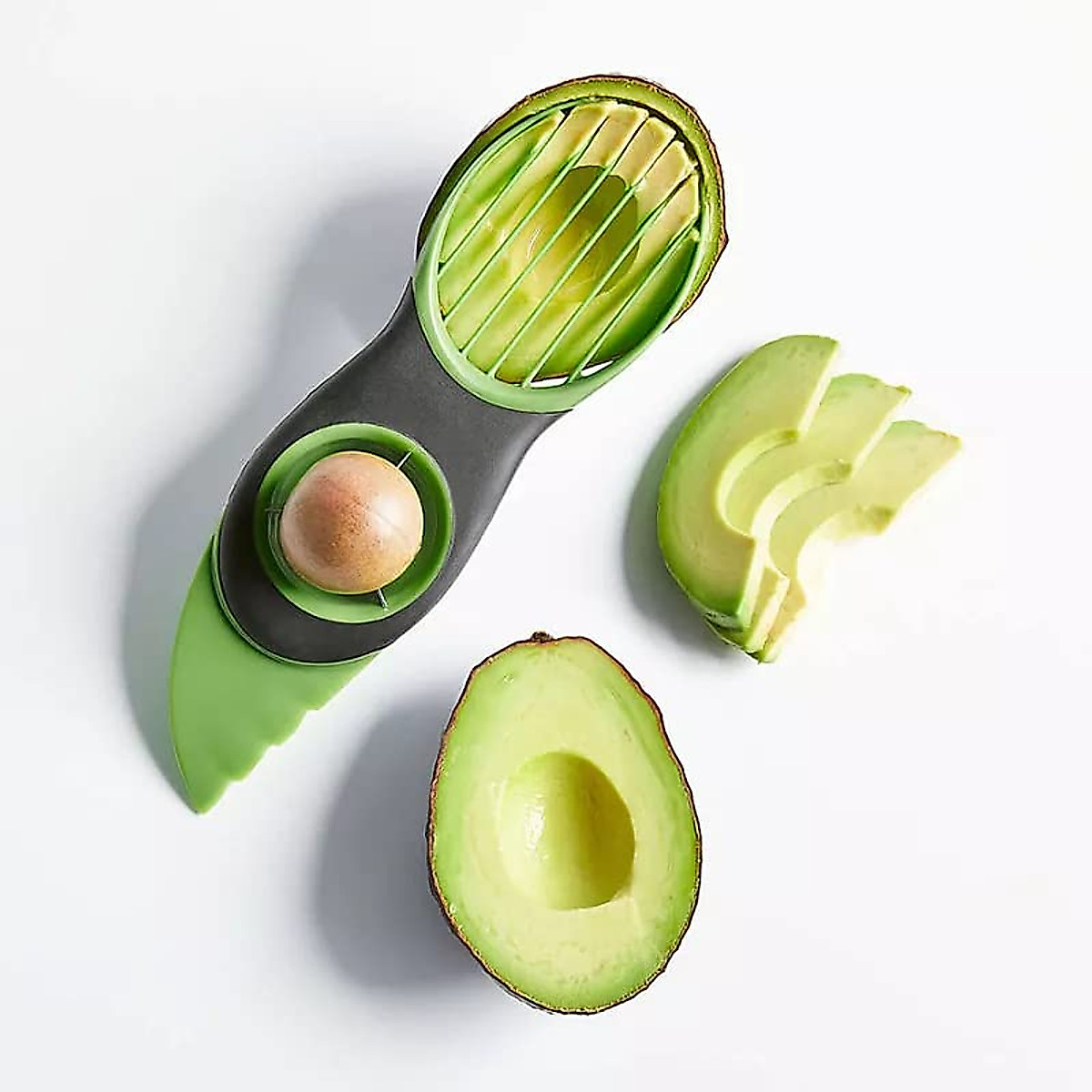 3-İn-1 Avocado Slicer, Avocado Cutter Tool, Avocado Slicer Seed Remover, Multifunctional Avocado Peeler, Fruit Slicer