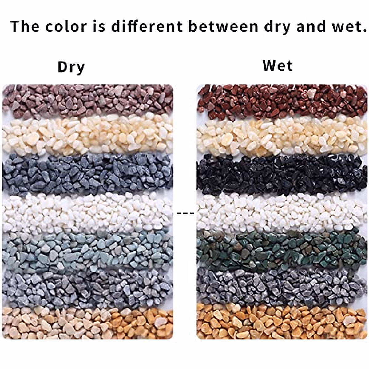 Mini White Rocks Stone Decorative Pebbles Vase Fillers Succulents Cactus Bonsai DIY Plant Rock Garden Outdoor Indoor Gravel for Aquarium, Fish Tank, Terrarium, Fairy Gardening, Top Dressing 5-lbs