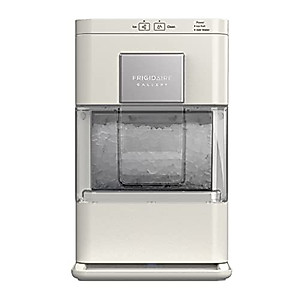 FRIGIDAIRE Gallery EFIC255 Countertop Crunchy Chewable Nugget Ice Maker, 44lbs per Day, Auto Self Cleaning, 2.0 Gen, Cream