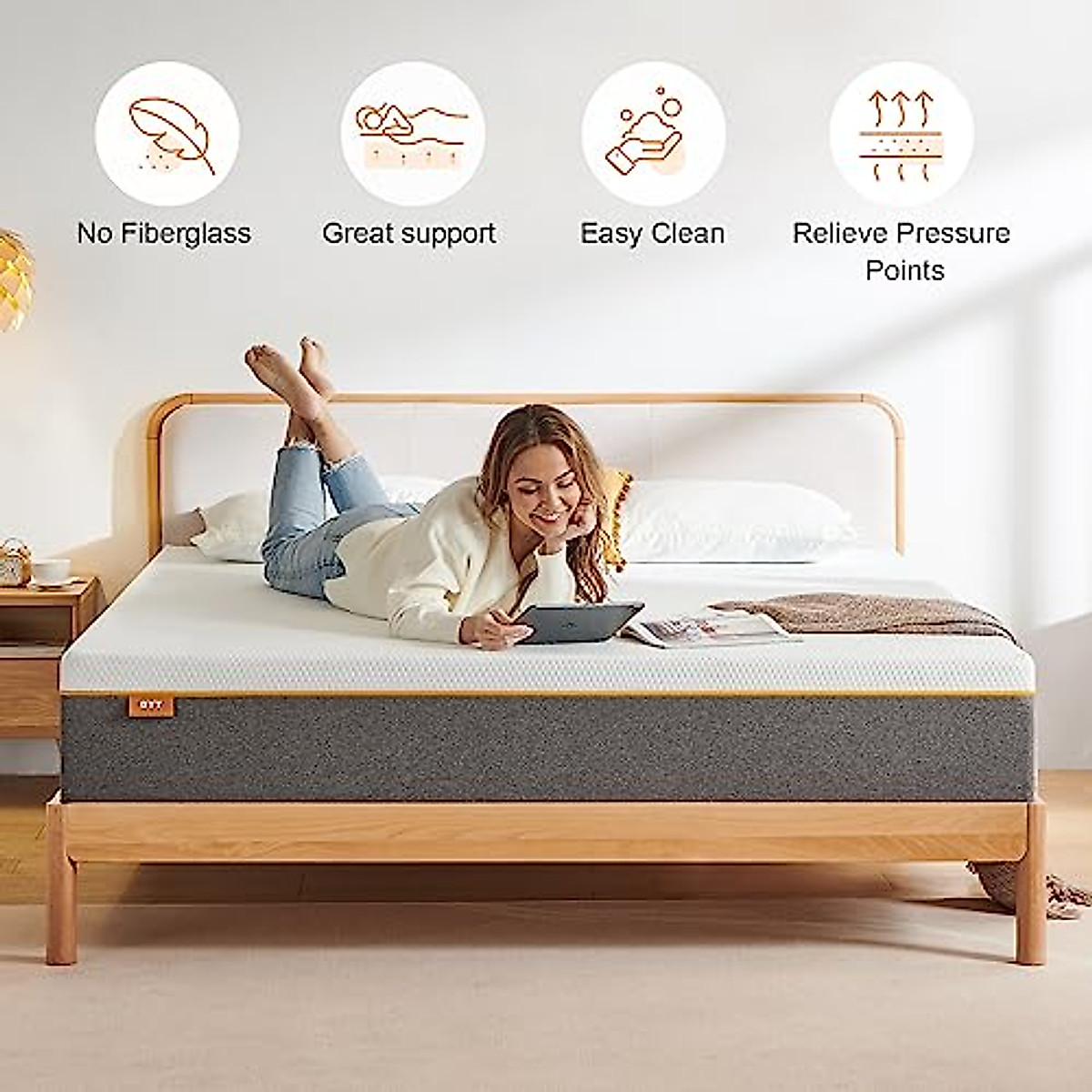 OYT Full Size Mattress, 12" Inch Gel Memory Foam Full Bed Mattress in a Box with CertiPUR-US Certified Foam for Sleep Supportive & Pressure Relief,Cloud-Like Experience