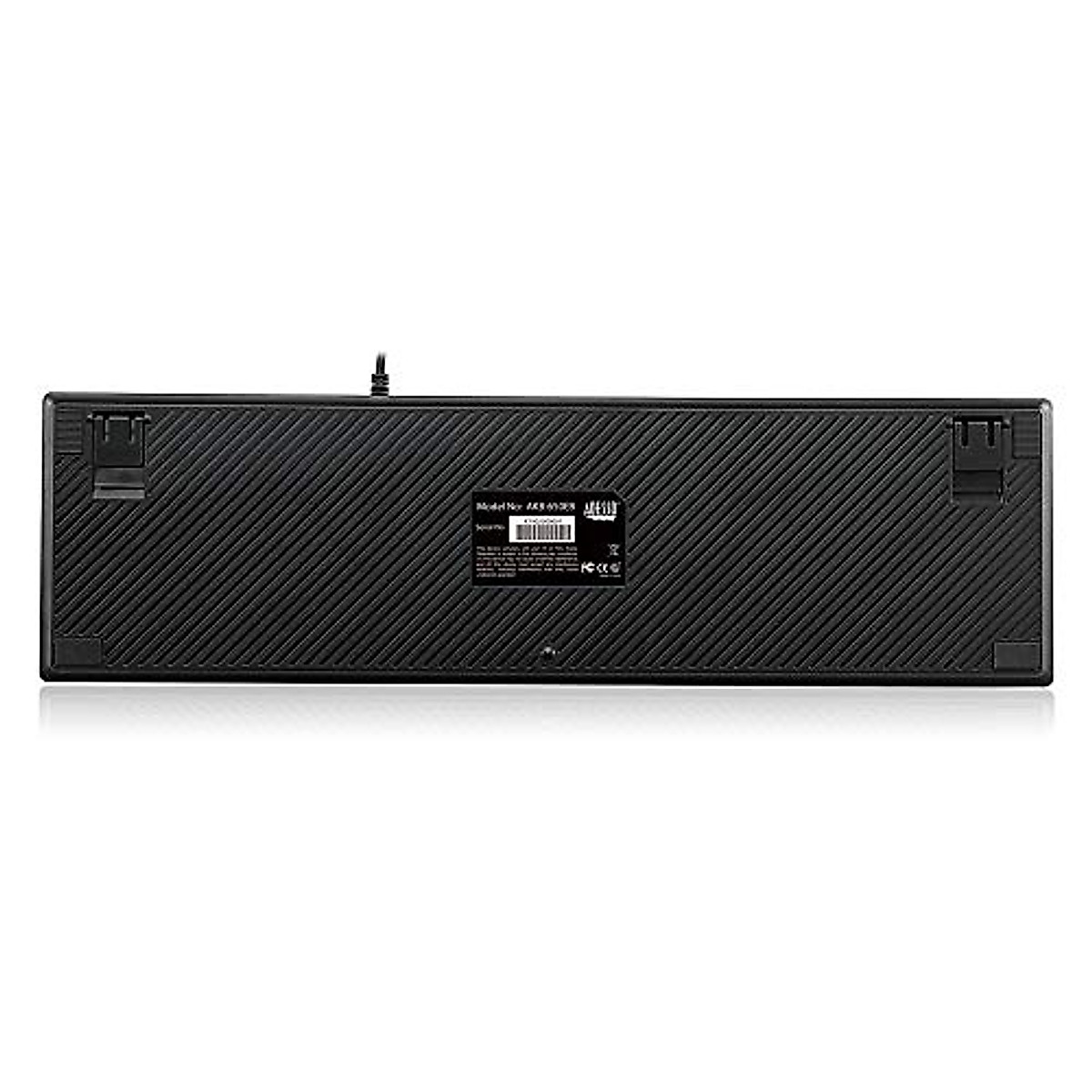 Adesso RGB Programmable Mechanical Gaming Keyboard with Detachable Magnetic Palmrest, 108 Keys, Black