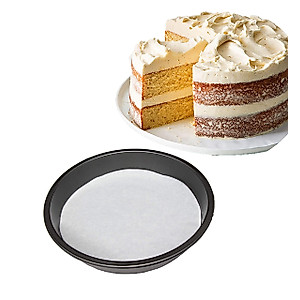 Regency Wraps Parchment Paper Circles For Round Cake Pans, Greaseproof Liners for Non-Stick Baking, 9" (Pack of 50), White