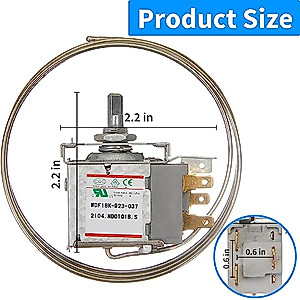 Refrigerator Freezer Thermostat WDF18K-923 Replaces for Haier Thermostat and Mini Fridge Thermostat
