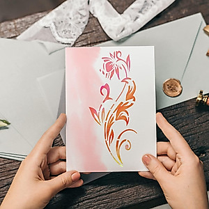 10 Pieces Leaf Painting Stencils Leaf Wall Stencil Botanical Leaves Reusable DIY Crafts Drawing Templates Stencils for Painting on Wood Wall Canvas Card Home Decor