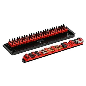 ARES 62052 – Hex Bit and Tool Organizer Tray – Large Capacity Organizer Holds Hex Bits, Drill Bits, Extensions, Adapters, and More – Oil and Solvent Resistant Material - Made in USA