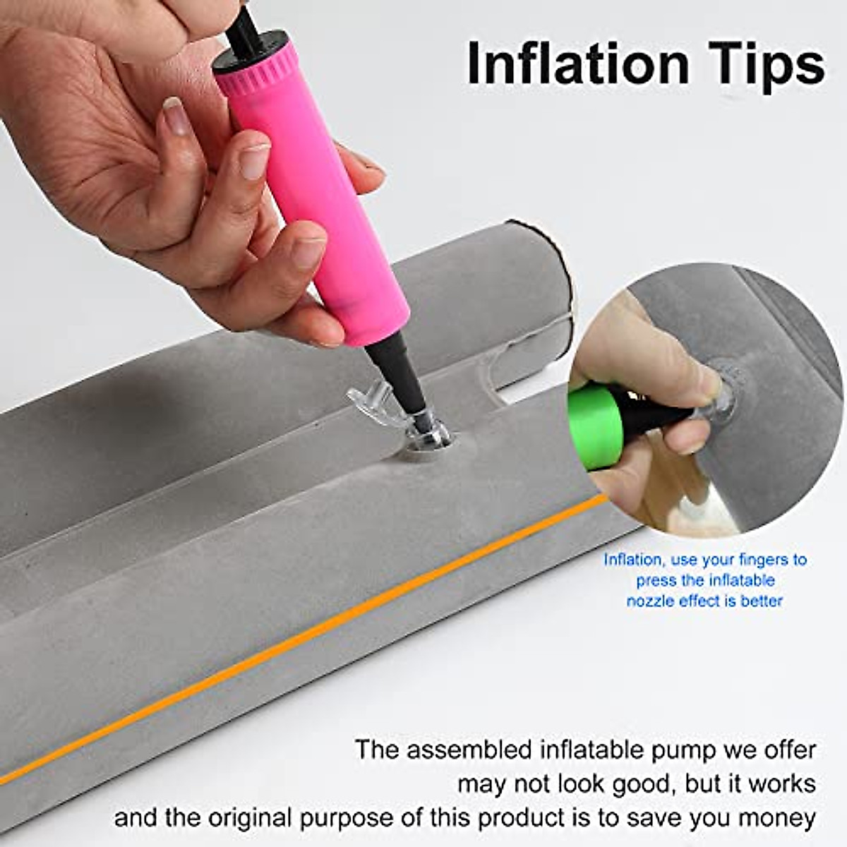 PearlLives Door Draft Stopper for Bottom of Door Air Cushion Bottom Door Seal Under Door Draft Blocker Door Sweep Dust and Noise Blocker (Grey, 34-36INCH)