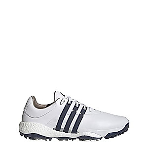 adidas Men's Tour360 22 Golf Shoes, Footwear White/Collegiate Navy/Silver Metallic, 8