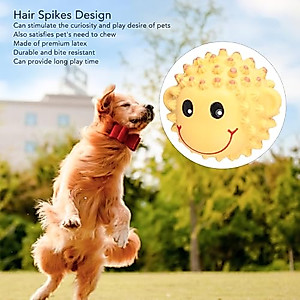 JOROBURO Pet Chewing Ball, Bite Resistant Teeth Cleaning Interactive Animal Shape Cat Dog Chew Toy, Latex Dog Chewing Enrichment Toys Puppy Teething Chew Toy for Dogs