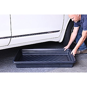 PIG Home Solutions Oil Drain Drip Pan for Garage - 40.25" x 28.25" x 5" Oil Drip Pan - PM50096