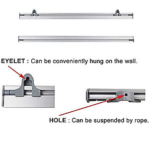 Banner Hanger Poster Rails Wall Hanger Aluminum Material,for Photo Picture Canvas Painting Artwork,Matt Silver(36 inches Wide)