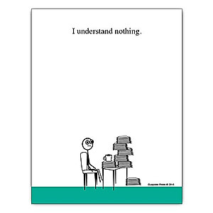 Funny Novelty Gift Notepads - 4-Pack Bundle - I'm Dead Inside, Trying to Act Like a Person, I Understand Nothing, I'd Like to Cancel Today Please
