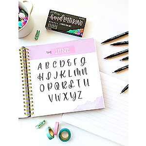 June & Lucy Calligraphy Kit for Beginners - Calligraphy Pen Set with Calligraphy Workbook