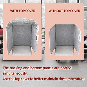 MAXCOM Portable Electric Space Heater with Timer, Extra Warmth for Legs, Ankles, Feet - Foldable & Portable & Quiet-heating - for Office/Under Desk/Home/Kitchen Use