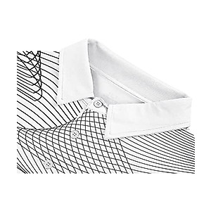 ZITY Golf Polo Shirts for Men Short Sleeve Athletic Tennis T-Shirt 035-WhiteGrey M