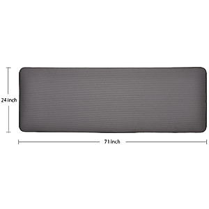 BalanceFrom All Purpose 1-Inch Extra Thick High Density Anti Tear Exercise Yoga Mat with Carrying Strap,Grey