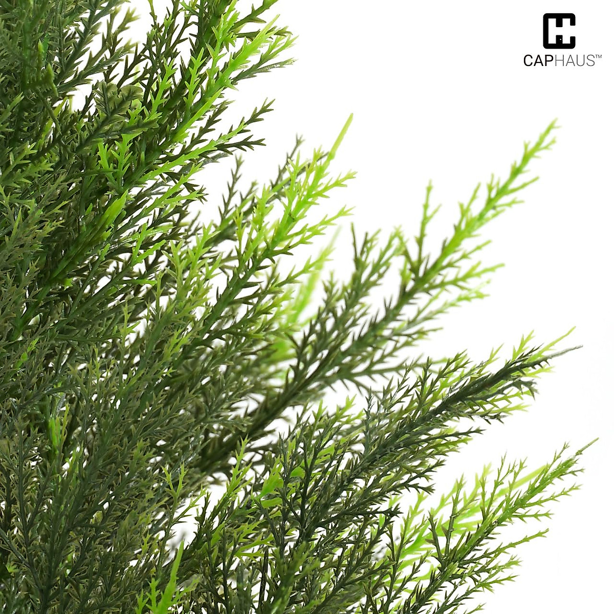 Fencer Wire 3 Feet, 36 Inch Artificial Cedar Tree Set of 2, Natural Faux Plants for Outside Planters, UV Resistant, Fake Boxwood Topiary with Dried Moss, Artificial Tree Indoor, Outdoor Patio Decor