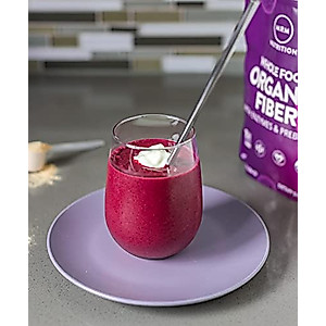 MRM Nutrition Whole Food Organic Fiber | with Enzymes + Prebiotics | Insoluble + Soluble fibers | Digestive Health + Regularity | 6g Fiber per Serving | 32 Servings