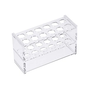 uxcell Acrylic Test Tube Holder Lab Stand Rack 2x6 Wells for 10ml Centrifuge Tubes Clear