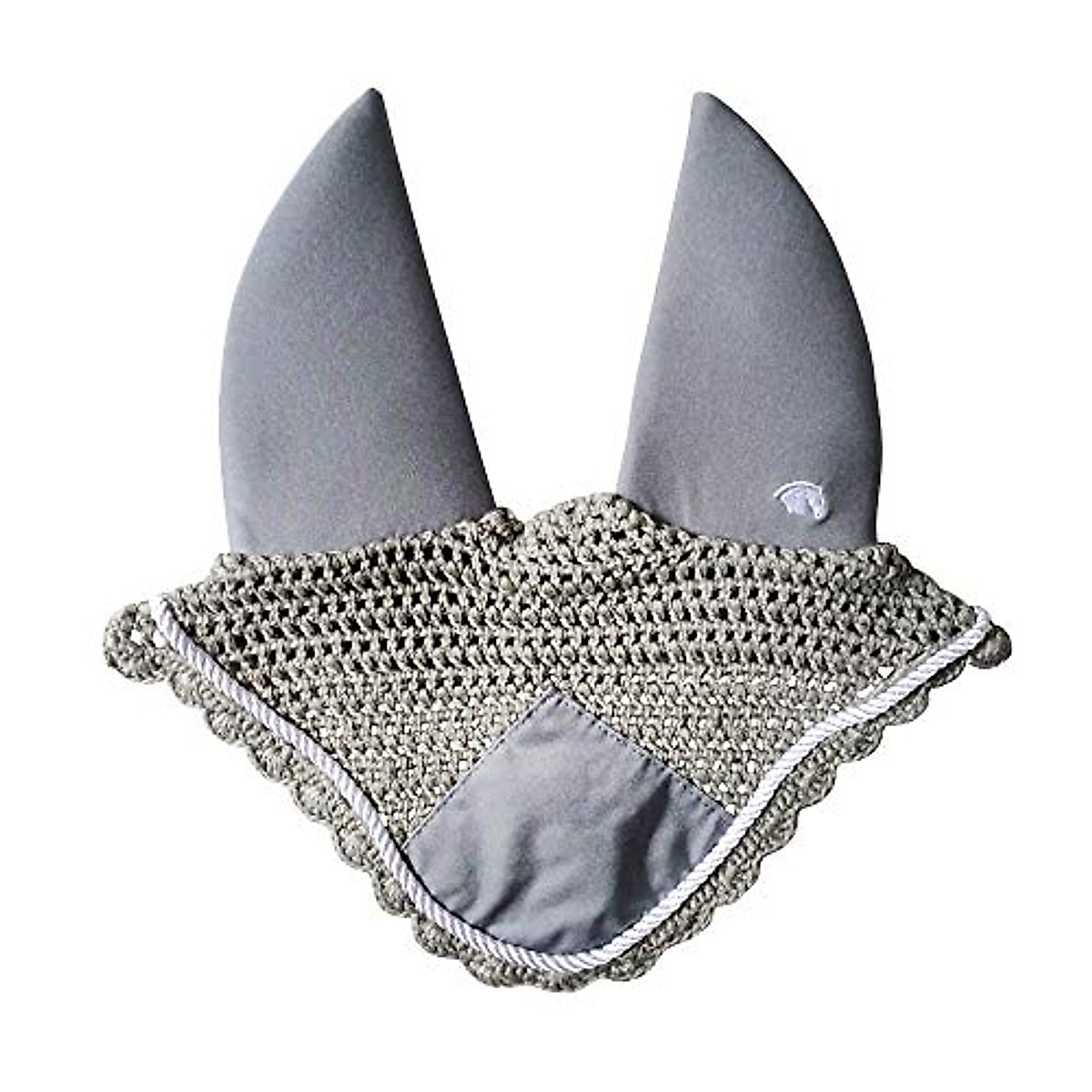 Plughz Horse Sound Off Ear Net, Soundless Bonnet (Grey)