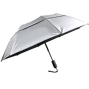 Sun Tek 46" UV Protection Vented Canopy Umbrella with Auto Open Telescopic Fiberglass Shaft