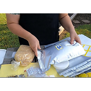 100 pcs Mylar Bags 1 Gallon Smell Proof 10 Mil Thick with Oxygen Absorbers 500CC, Resealable, Food Grade, Leak Proof, Air-Tight- USA Co.