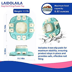 Dog Puzzle Toy, Dog Treat Puzzle Feeder Dog Interactive Toys for IQ Training and Mental Stimulating, Dog Enrichment Toys Dog Food Puzzle Slow Feeder for All Breeds, Dog Games to Keep Them Busy