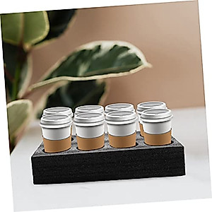 Alipis 3pcs Cup Holder Car Accessory Automobile Accessories Car Tray Car Food Tray Takeout Packing Supply Reusable Drink Carrier Tray for Car Tea Coffee Cup Pearl Cotton Bracket re-usable