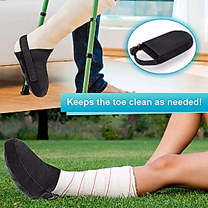 Cast Sock, Toe Cover Keep Your Toes Warm and Clean, Toe Warmer for Men & Women, Great for Leg, Foot and Ankle Casts