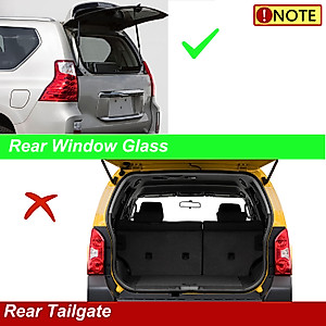 2 x Rear Window Glass Lift Support Gas Charged Struts Replacement for Nissan Pathfinder R51 2005-2013