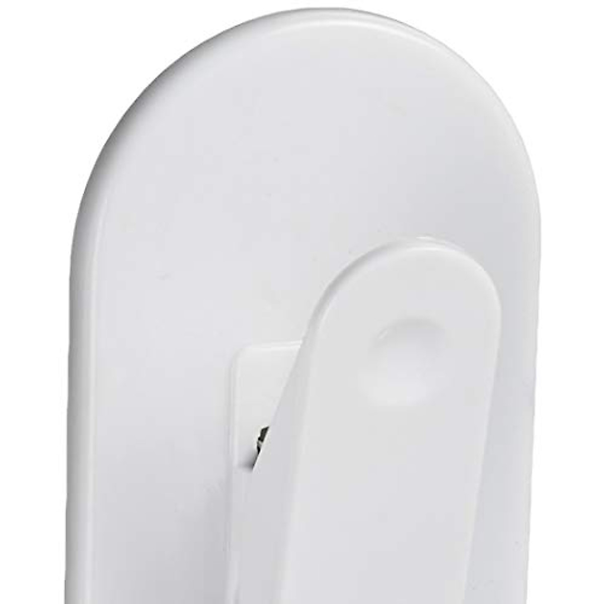 Spectrum Diversified Fridge Chip, Bag Refrigerator, Set of 2 Heavy Duty Magnets With Clip for Photos & Cards, No Size, White