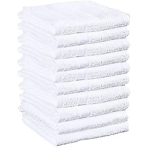 SOFT TEXTILES White Spa Towels for Facials - Salon Towels/Hand Towels Bulk/Facial Towels for Estheticians Soft/Toallas para Salon De Belleza / 16 x 27 Inches/Pack of 12