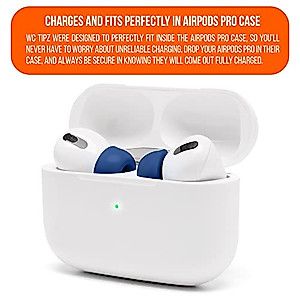 WC HookZ + WC TipZ - Over Ear Hooks and Memory Foam Tips Combo for Airpods Pro by Wicked Cushions | Black & Black
