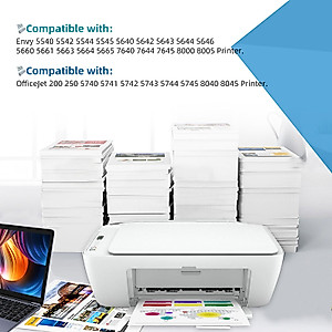 Relcolor Remanufactured Ink Cartridge Replacement for HP 62XL 62 XL Color for 5540 5542 5545 5640 5642 5660 5664 5665 7640 7645 8000 200 250 5740 5742 5743 5745 8040 8045 printer