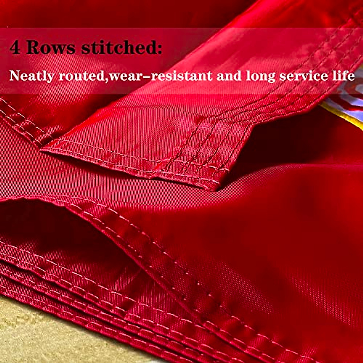 Jayus Embroidered US Marine Corps (USMC) Military Flags 3x5 Outdoor- 340D Heavy Duty Nylon Double Sided USMC Flag Banner with 2 Grommets