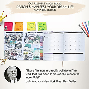 Law of Attraction Planner 2024-2024 Planner Weekly and Monthly, Hourly Planner, Daily Planner, Daily Gratitude Journal, Positive Habit Maker, Vision Board, Planner Stickers & Gift Box