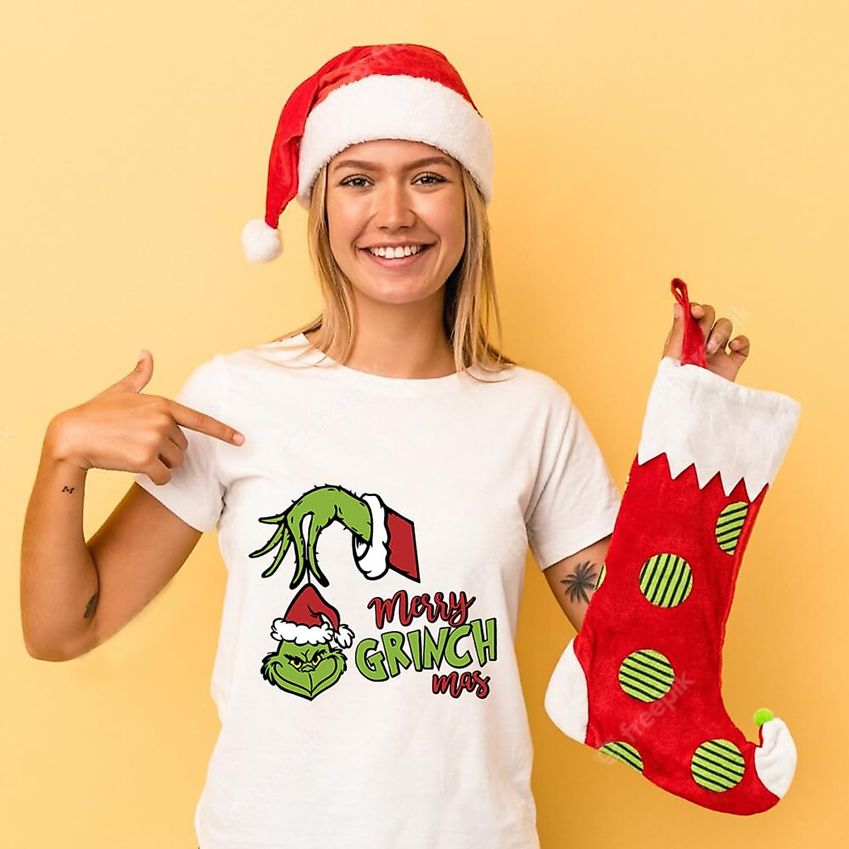 Christmas Iron on Transfer Stickers Funny Green Cartoon Pattern Iron on Patches Christmas Party Heat Transfer Vinyl Decals Winter Xmas Iron on Stickers for Clothes Pillow Hoodie Jacket Decor 5 Sheets