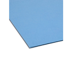 Smead Colored File Folder, 1/3-Cut Tab, Legal Size, Blue, 100 per Box (17043)