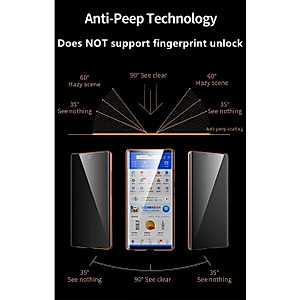 KMXDD Anti-Peeping Galaxy Note 20 Ultra 360° Full Body Case,Clear Double Sided Tempered Glass [Magnetic Adsorption] Metal Bumper Protection Privacy Cover for Note 20 Ultra (Black, Note 20 Ultra)