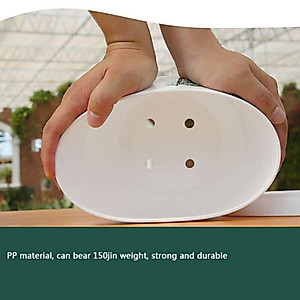 Bullpiano Hankyky Chinese Style Bonsai Pots Resin Flowerpot for Cactus Succulent Plant Pot Flower Pot with Drainage Hole Container Planter Indoor Outdoor Garden Deocoration